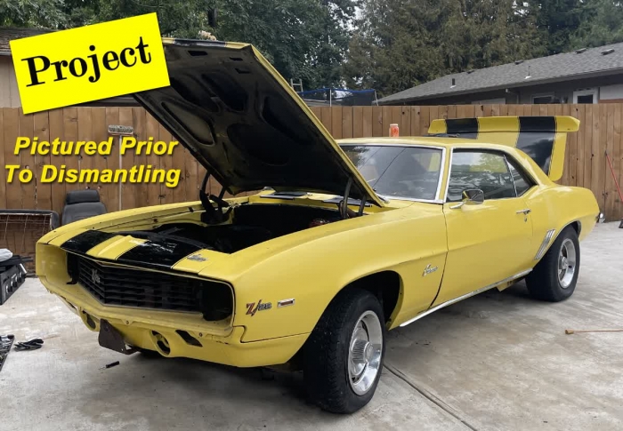 Classified Ads - Projects For Sale (All Years) - 1969 Chevrolet Camaro ...